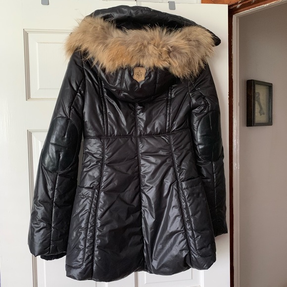 Mackage | Jackets & Coats | Mackage Black Fur Trim Hood Puffer Coat ...